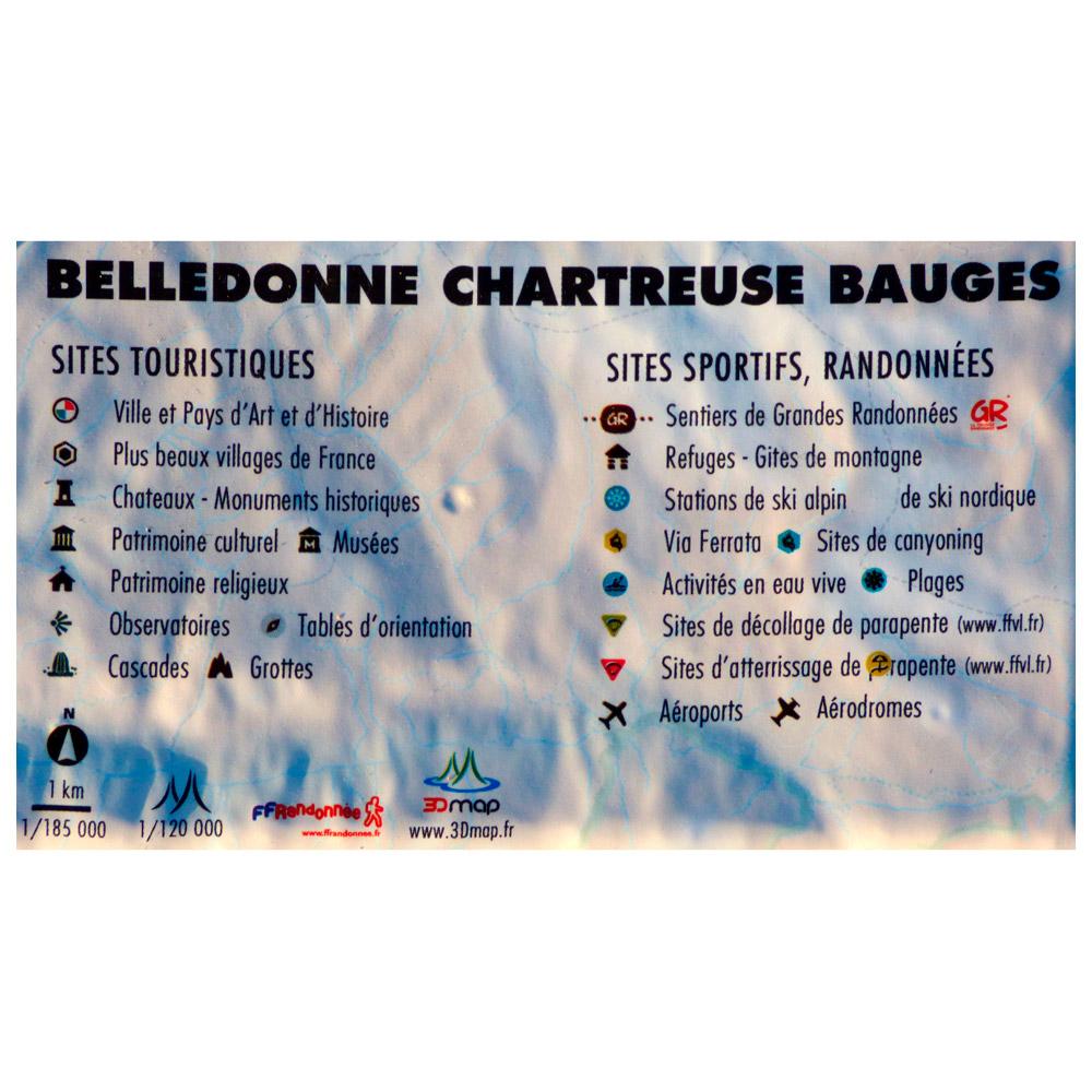 3DMAP Raised-relief map Bauges-Belledonne-Chartreuse - Winter 2023 ...