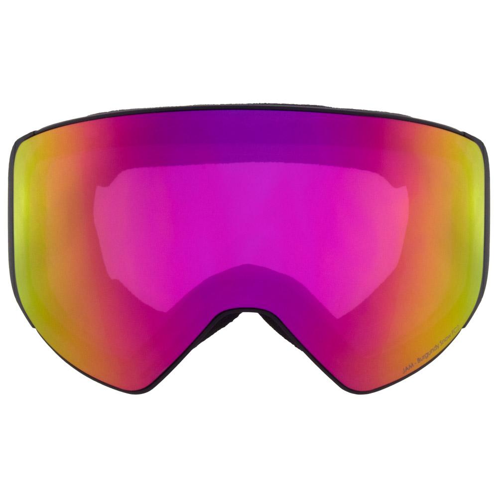 Red Bull Spect Goggles Jam Matt Black Purple Burgundy Mirror + Cloudy ...