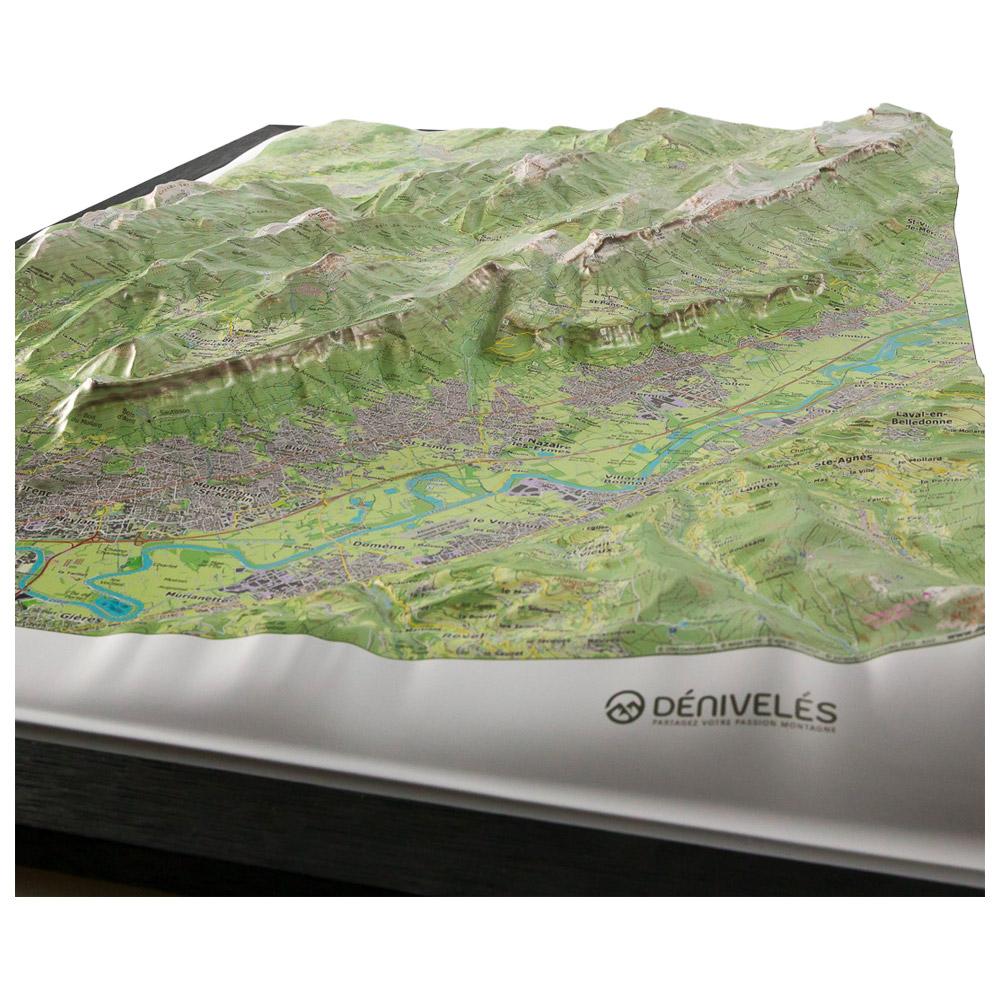 Deniveles Raised-relief map Massif De La Chartreuse - Summer 2024 ...