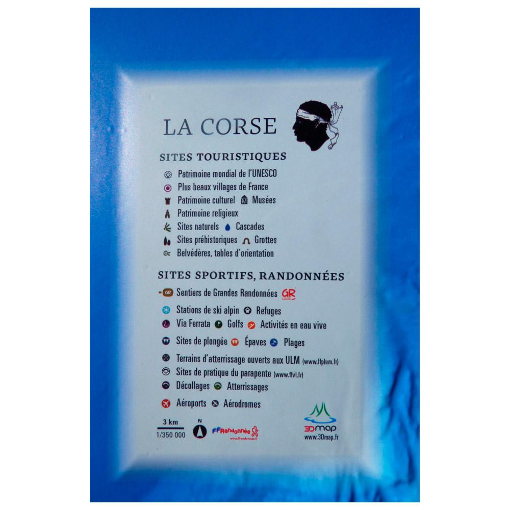 3DMAP Raised-relief map La Corse - Winter 2023 | Glisshop