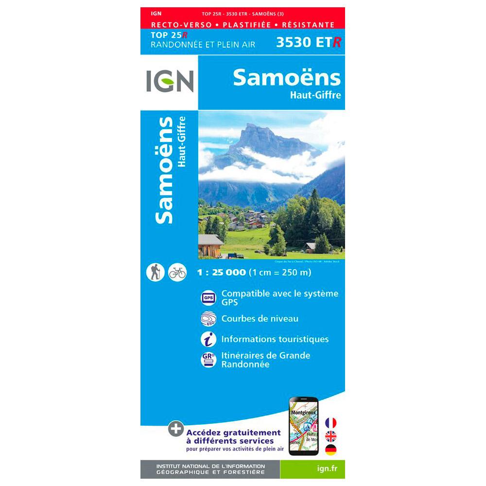 IGN Map 3530Etr Samoens Resistance Haut-Giffre - Summer 2024 | Glisshop