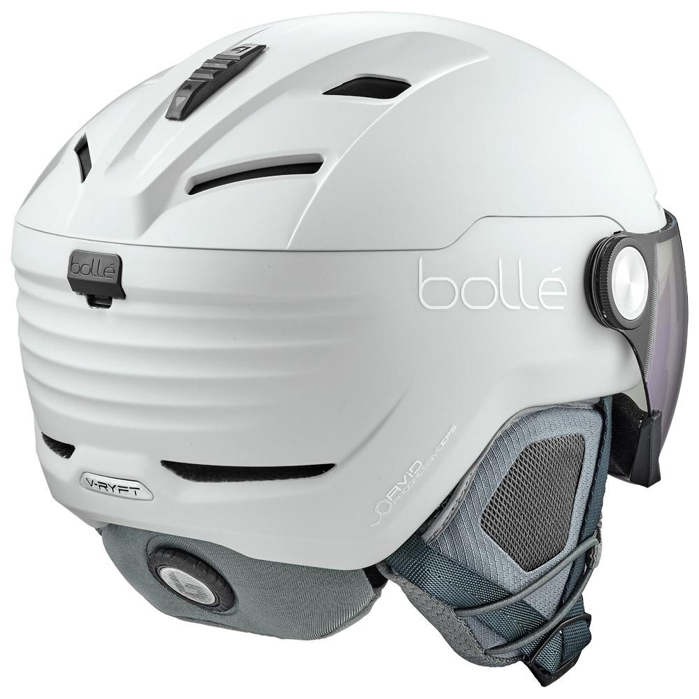Bollé Helmet w/ visor V-Ryft Plus Lightest Grey Matte Photochromic Blue ...