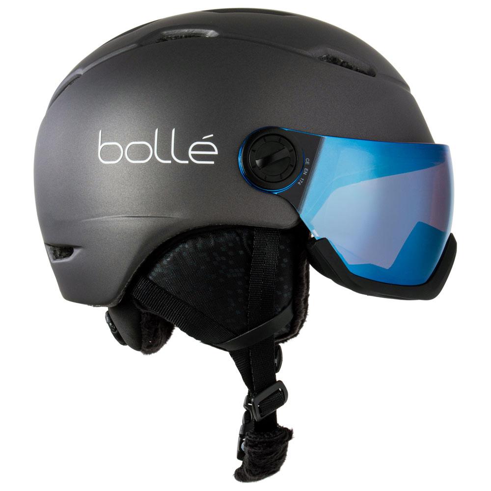 Bollé Helmet w/ visor Mercuro Visor Black Matte Blue Mirror - Winter ...