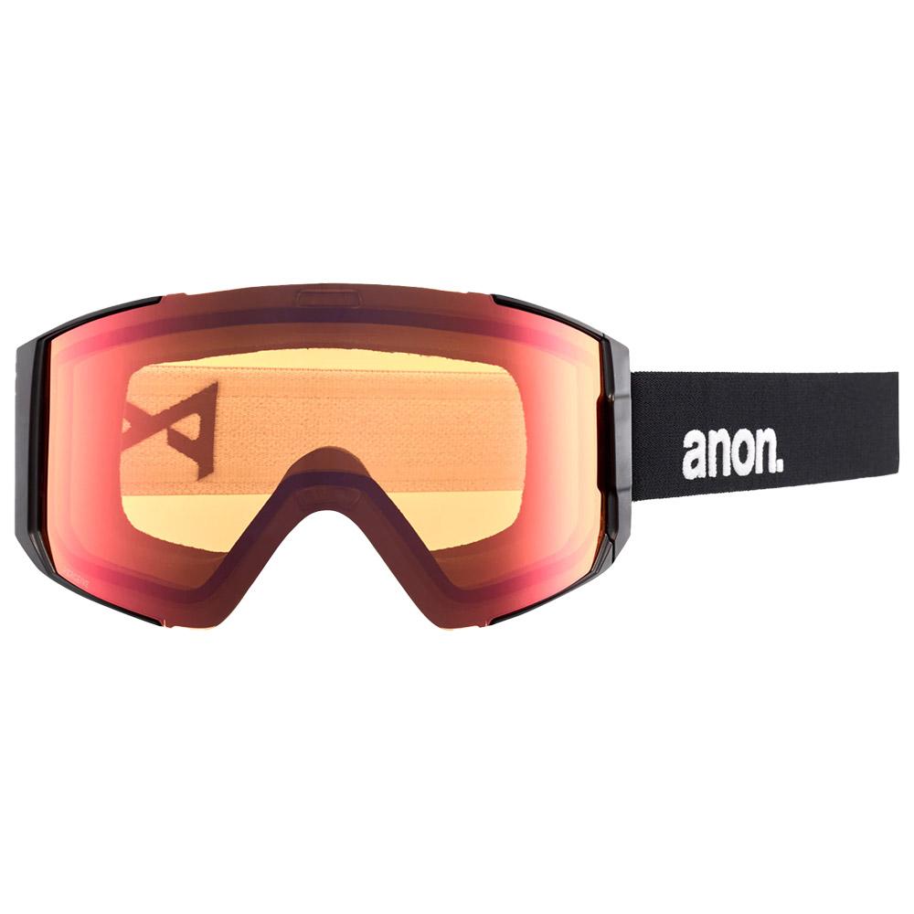 Anon Goggles Sync Black Perceive Sunny Red + Perceive Cloudy Burst ...