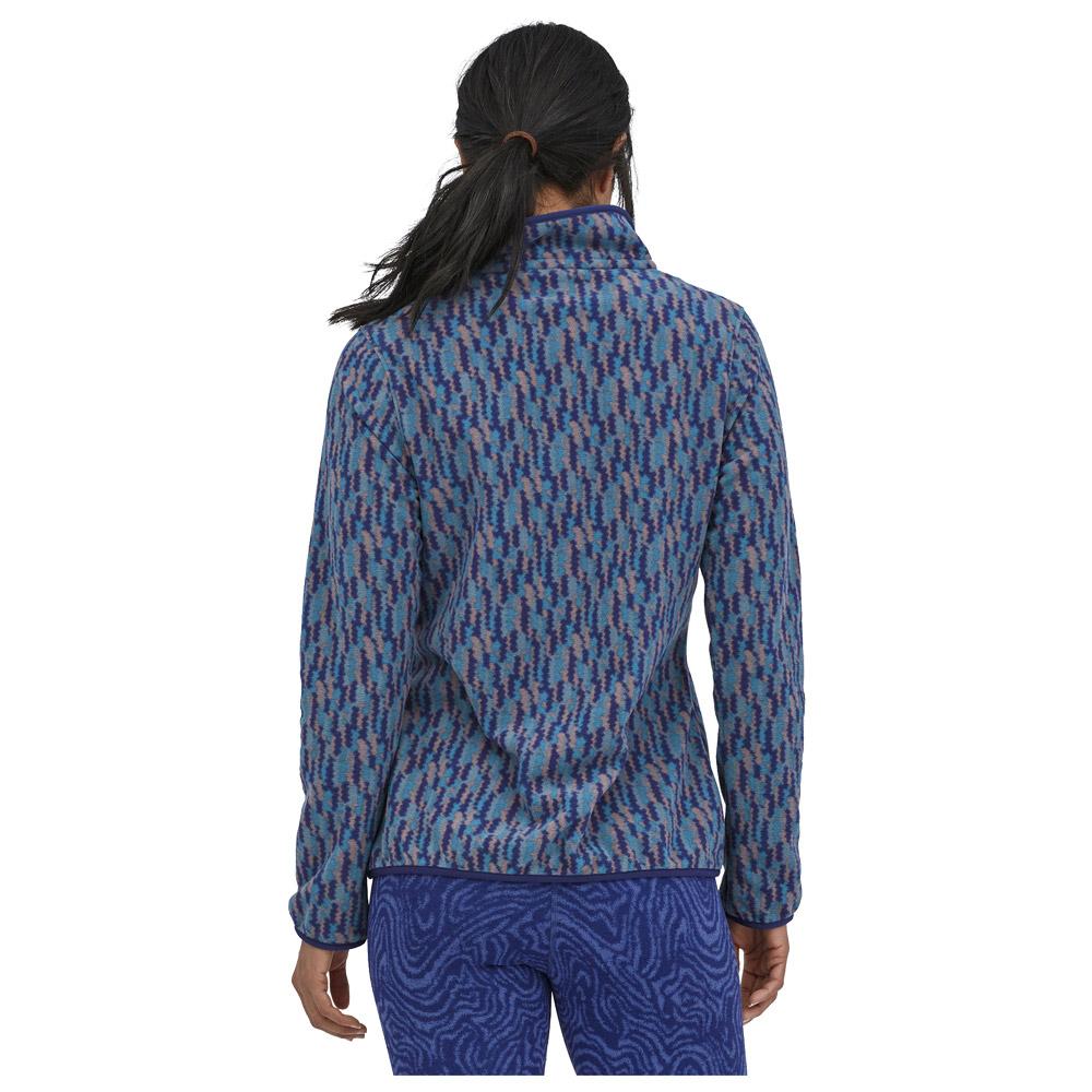 Patagonia Sweater W's Micro D Snap-T P/O Climbing Trees Ikat Snd Blue ...