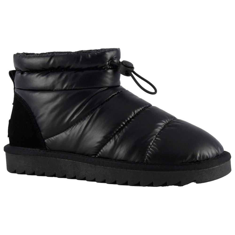 Colors Of California Shoes Short Boot In Nylon Black - Winter 2024 ...