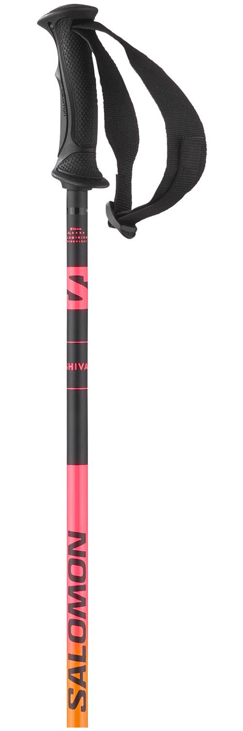 Salomon Poles Shiva Black Shocking Pink - Winter 2024 | Glisshop