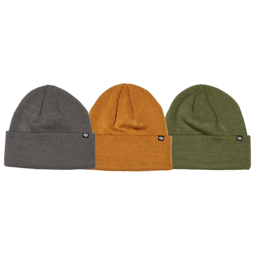 686 Beanies Standard Roll Up Beanie 3 Pack Earth Pack - Winter 2023 ...