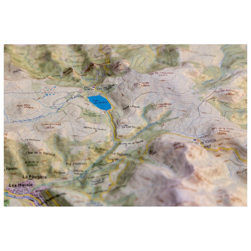 Deniveles Raised-relief map Massif du Sancy (Summer) - Summer 2023 ...