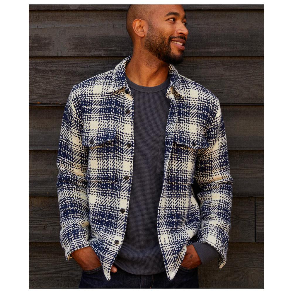 Outerknown Shirt Cloud Weave Shirt Birch Optic Plaid - Winter 2024 ...