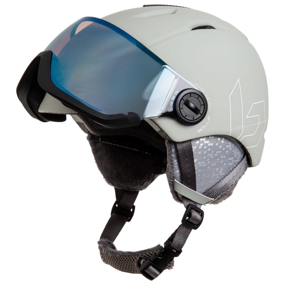 Bollé Helmet w/ visor Mercuro Visor Light Grey Matte Blue Mirror - Winter 2024 | Glisshop