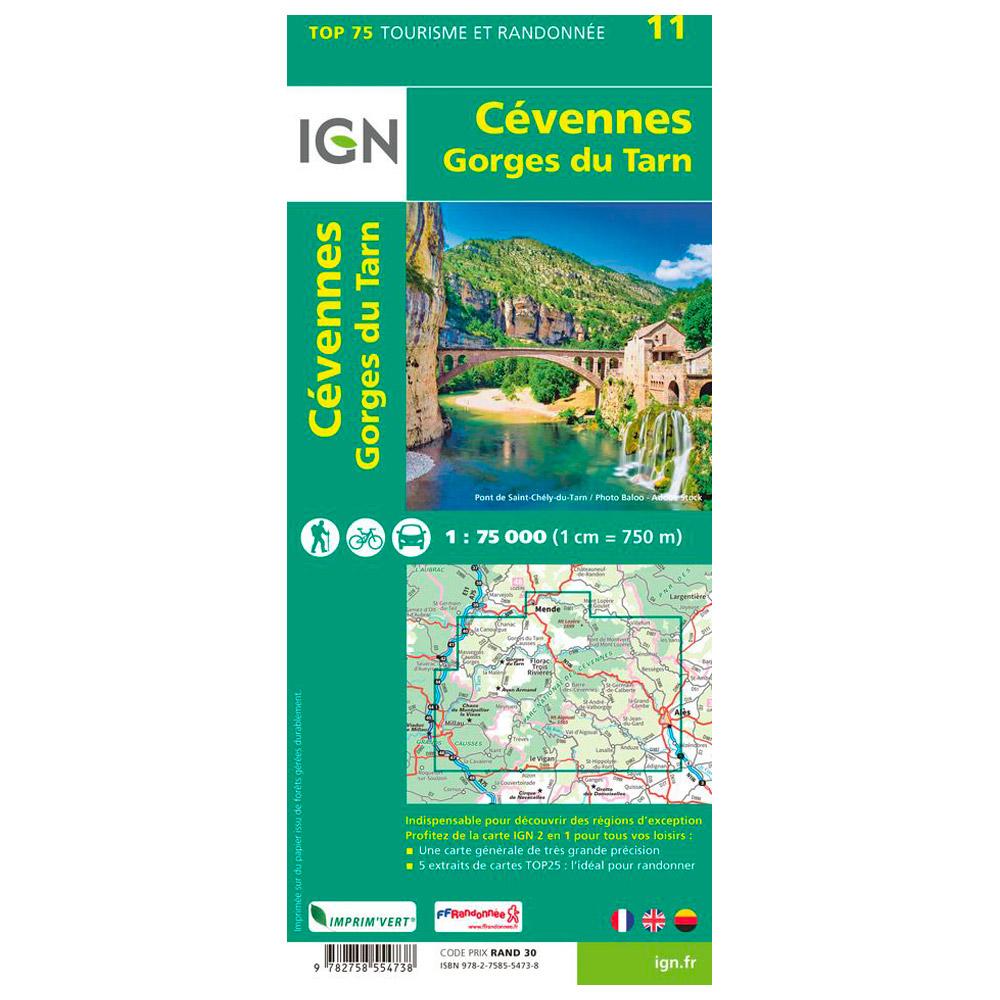 IGN Cevennes Gorges du Tarn - Carte - Glisshop