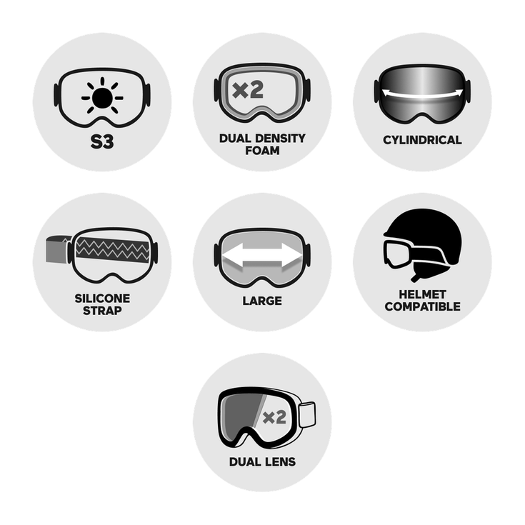 Maschera Cebe Versus 2 White Flash Purple - Inverno 2026 | Glisshop