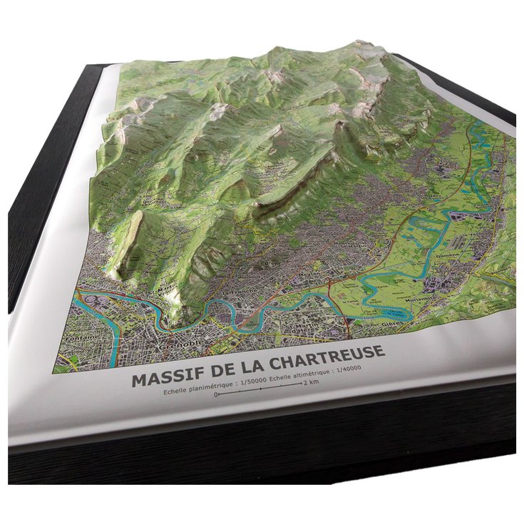 Deniveles Raised-relief map Massif De La Chartreuse - Summer 2024 ...