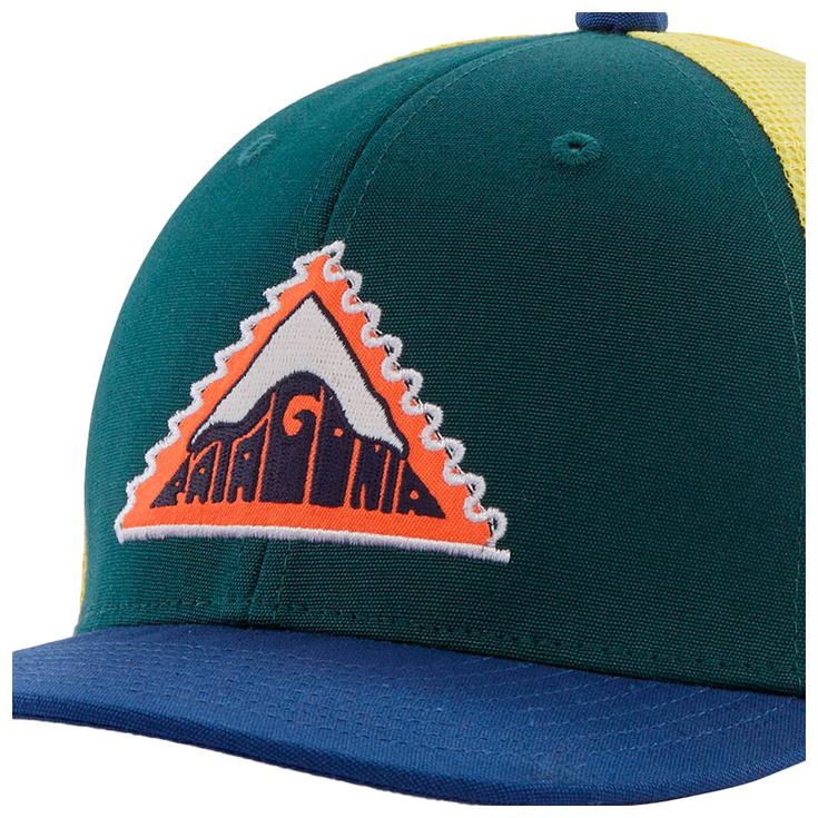 Patagonia Cap Kid's Trucker Hat Driftways Patch Cascade Green - Winter ...