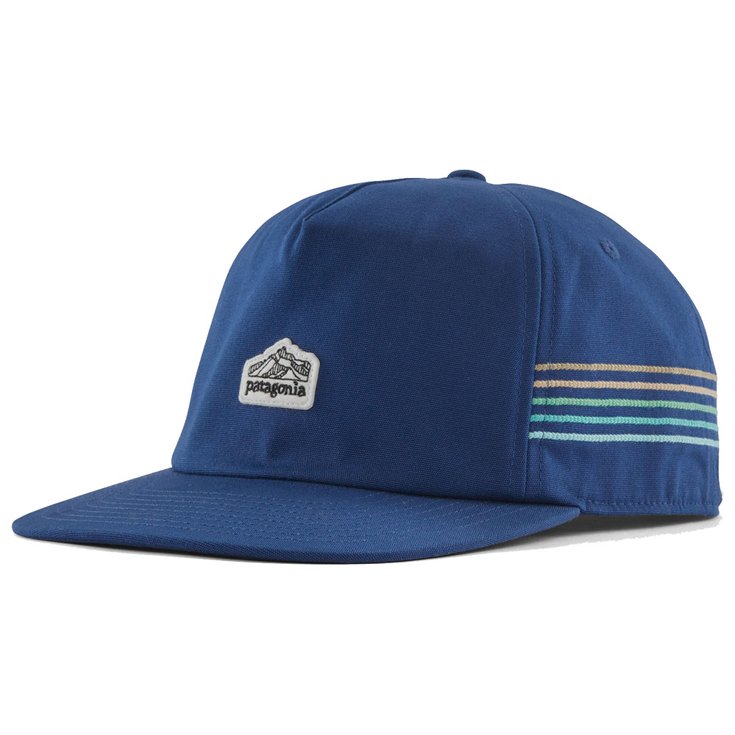 Patagonia Cap Line Logo Ridge Stripe Funfarer Cap Blue - Summer 2023 ...