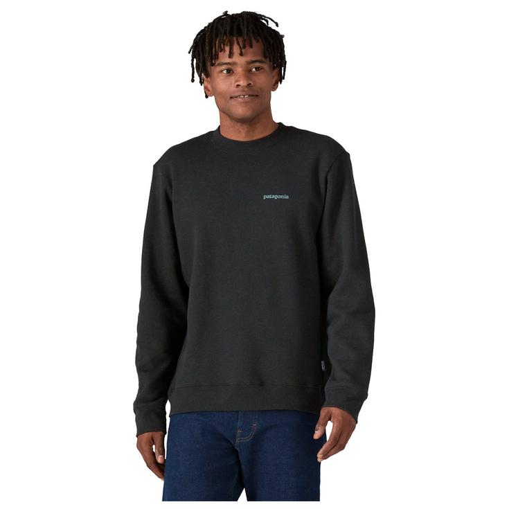 Patagonia Sweatshirt Fitz Roy Icon Uprisal Crewneck Ink Black - Winter ...