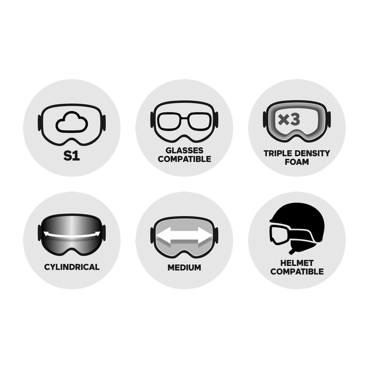 Maschera Salomon S/View 3 Ice Flow Multilayer Light Blue - Inverno 2026 ...