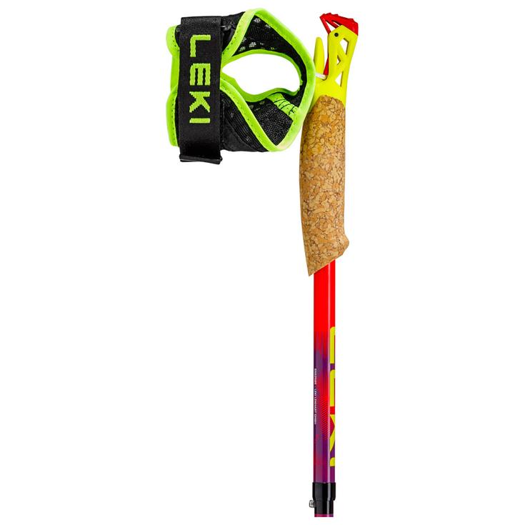 Leki Poles Ultratrail Fx.One Bright Red Violet Neon Yellow - Summer ...