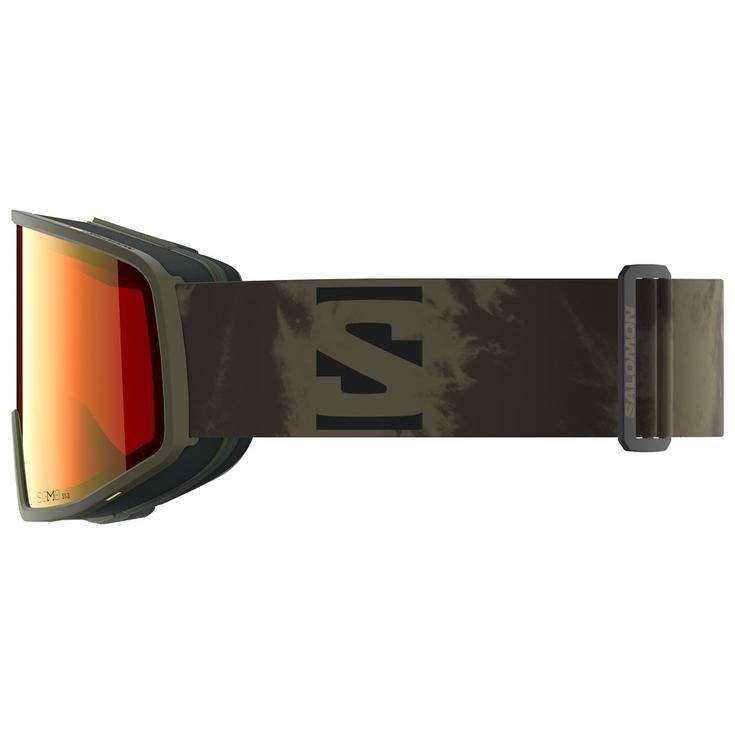 Maschera Salomon Sentry Pro Olive Night Sigma Photo Poppy Red - Inverno ...