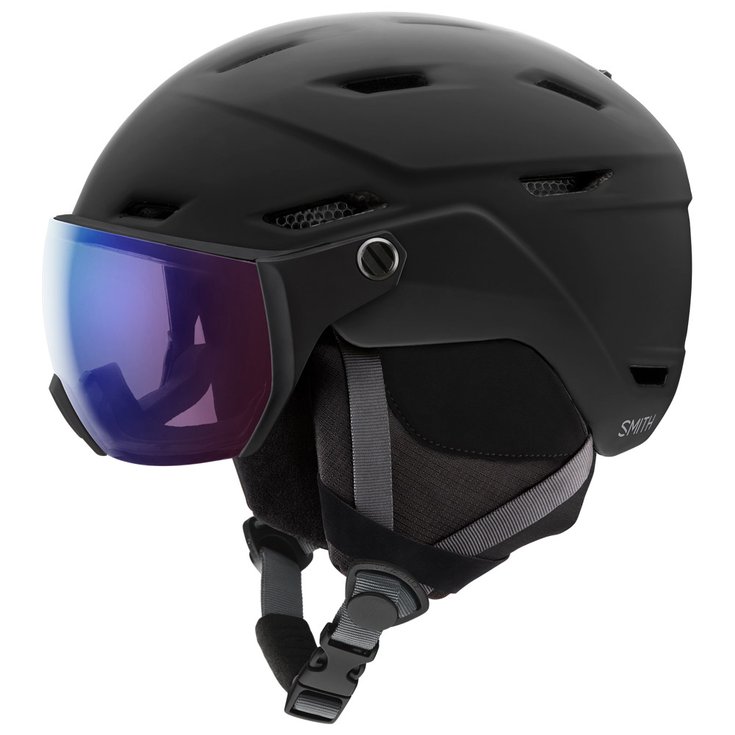 Smith Helmet w/ visor Survey Matte Black Chromapop Photochromic Rose ...