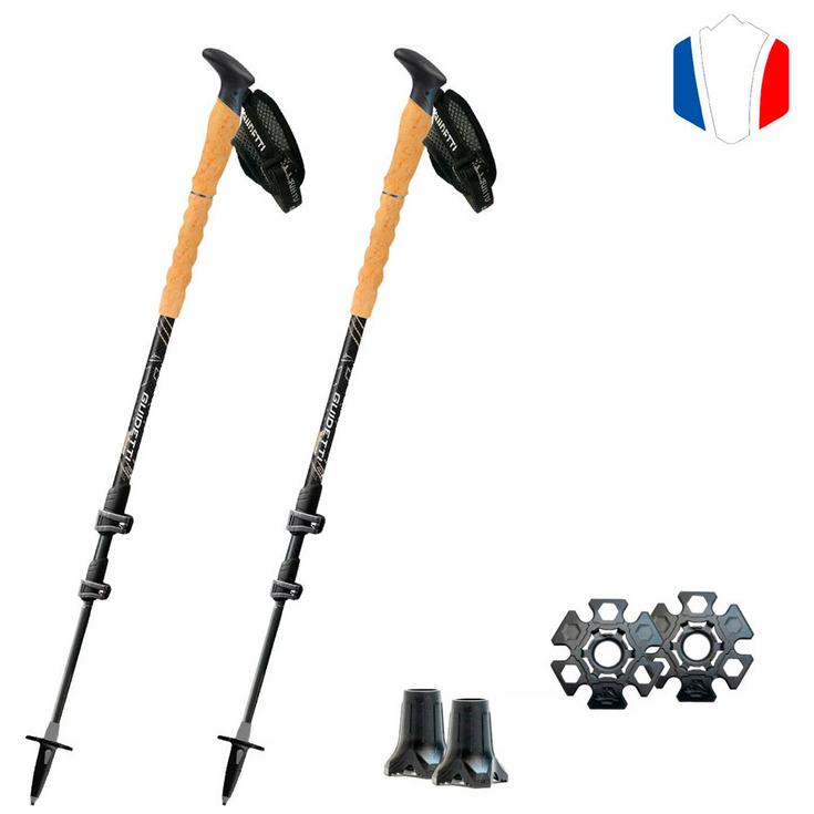 Guidetti Poles X-Pro Carbone/Alu Noir Liège - Summer 2026 | Glisshop