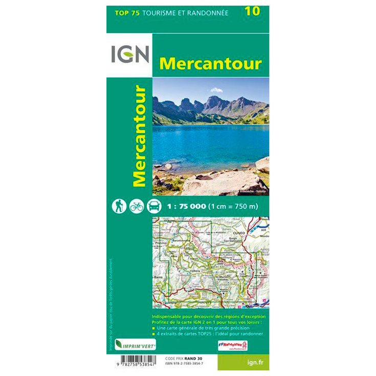 IGN Map Mercantour - Summer 2024 | Glisshop