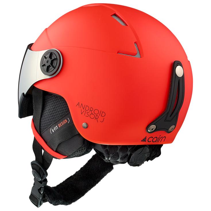 Visor Helme Cairn Android Visor Junior Mat Bright Red - Winter 2026 ...