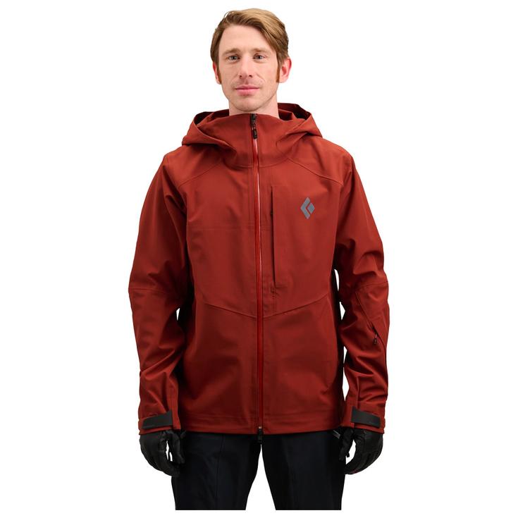 Giubbotto tecnico Black Diamond M Recon Stretch Shell Iron Red ...